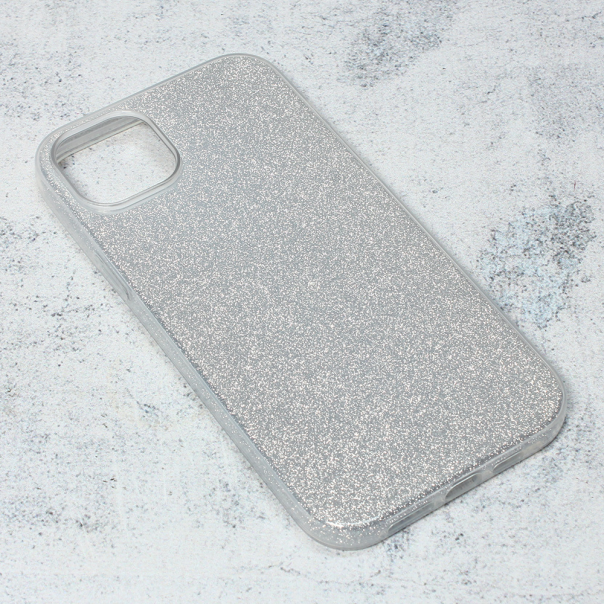 Torbica Crystal Dust za iPhone 14 6.7 Plus srebrna