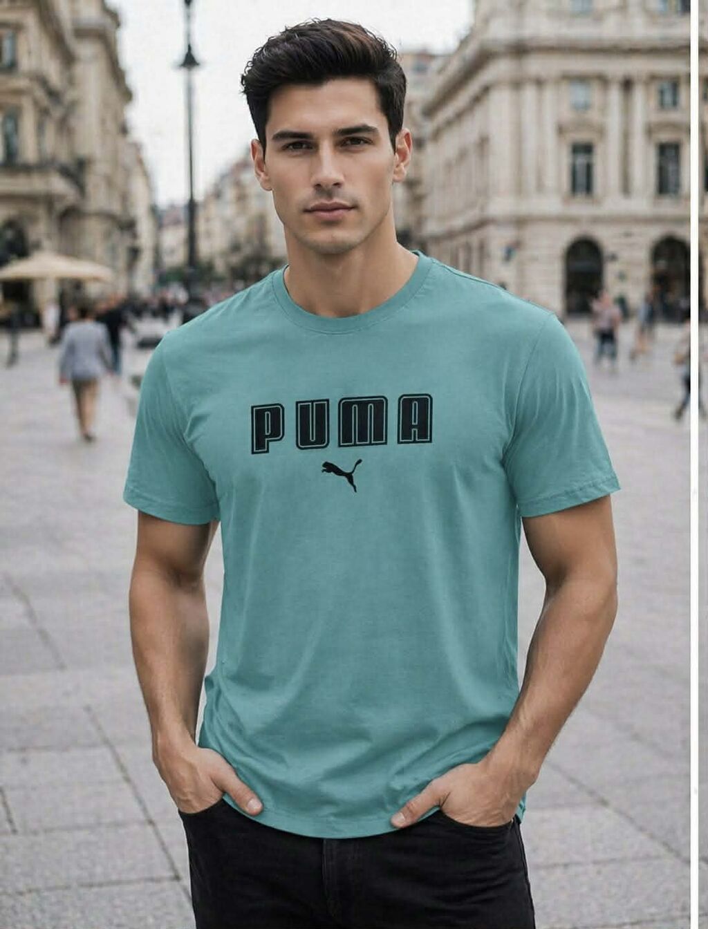 Men's T-shirt Puma, bоја - Šareno