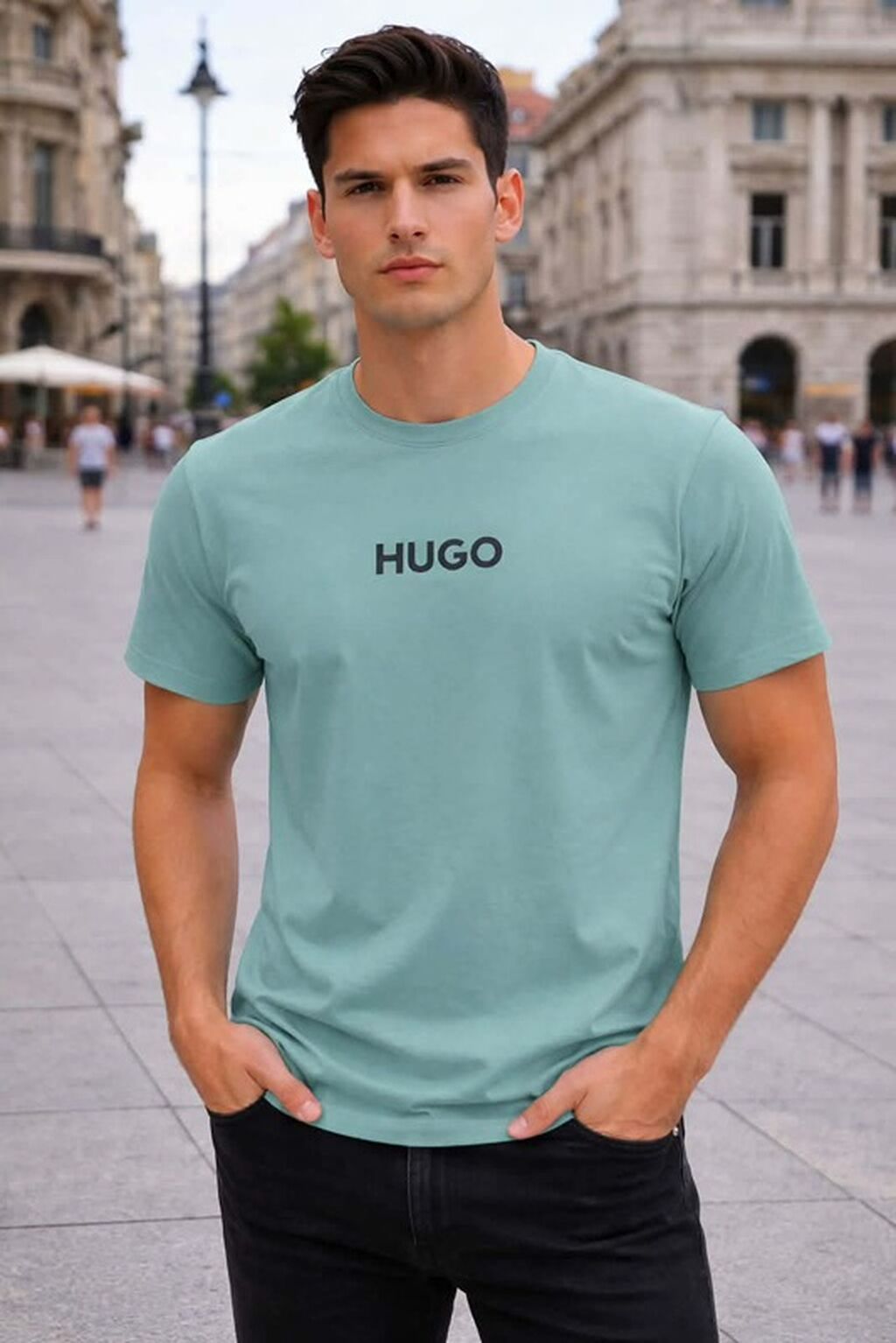 Men's T-shirt Hugo Boss, bоја - Šareno