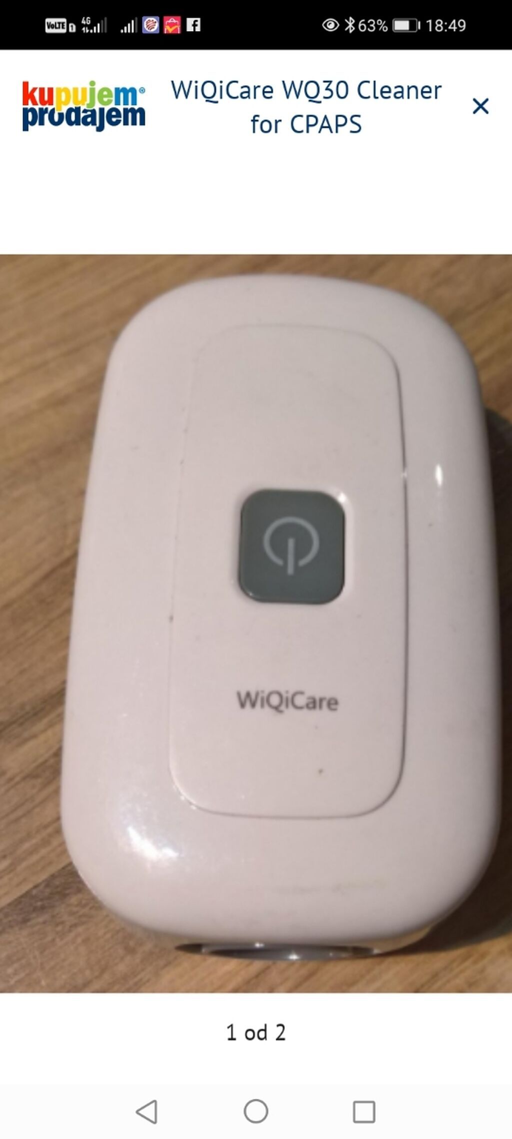 WiQiCare WQ30 Cleaner for CPAPs – prenosni uređaj za automatsku