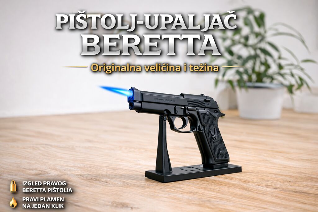 P|ST0LJ-UPALJAC BE.RR.-ETA Originalna tezina i izgled. Puni se