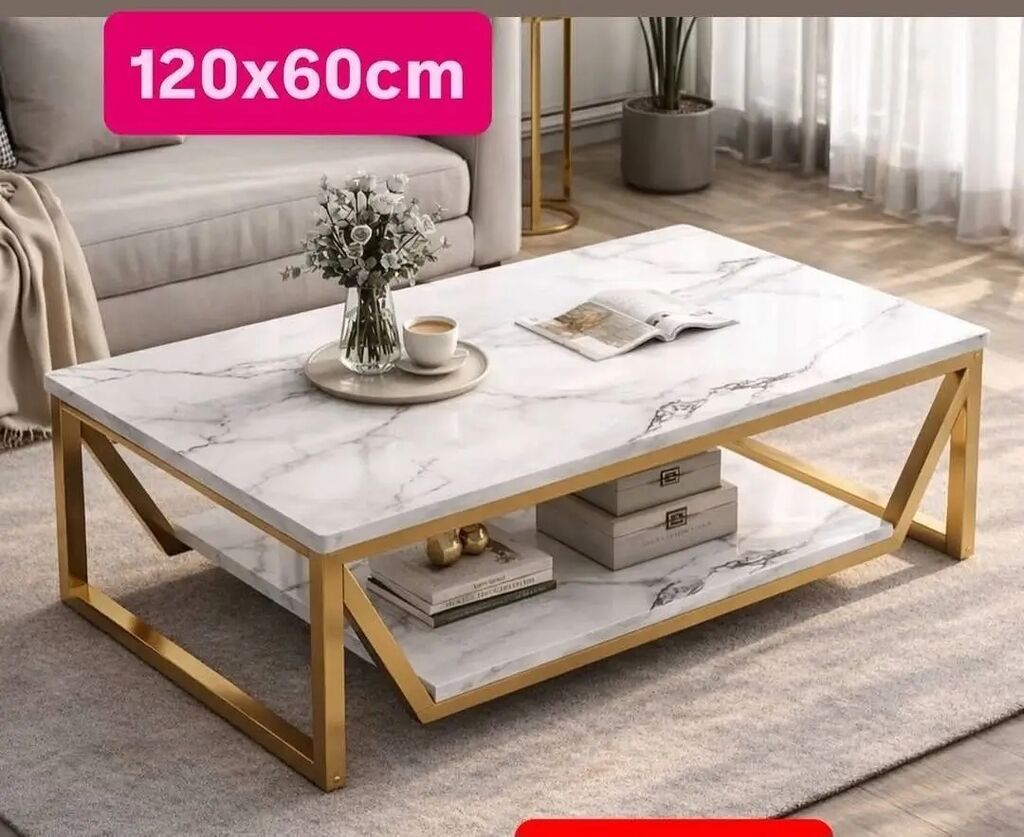 Moderan klub sto – 120 x 60 cm - Dimenzije: 120 x 60 cm - Dizajn