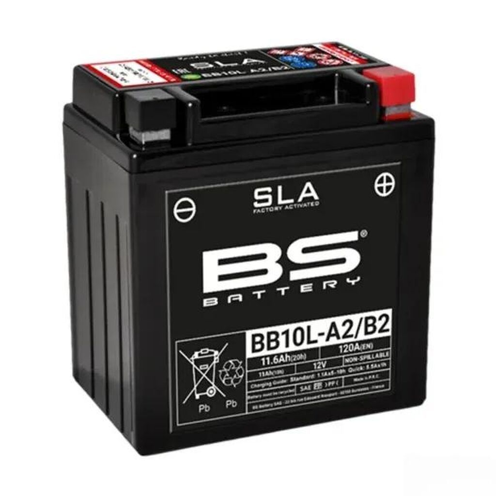 BS Battery BB10L-A2/B2 – SLA akumulator za motocikle - Tip: SLA