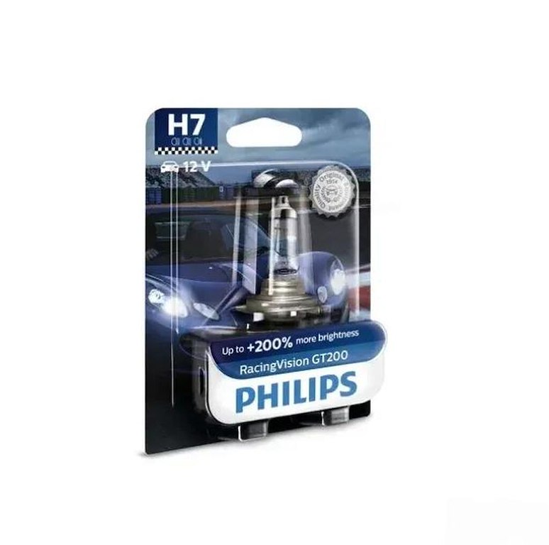 Philips RacingVision GT200 H7 auto sijalica pruža do 200% više