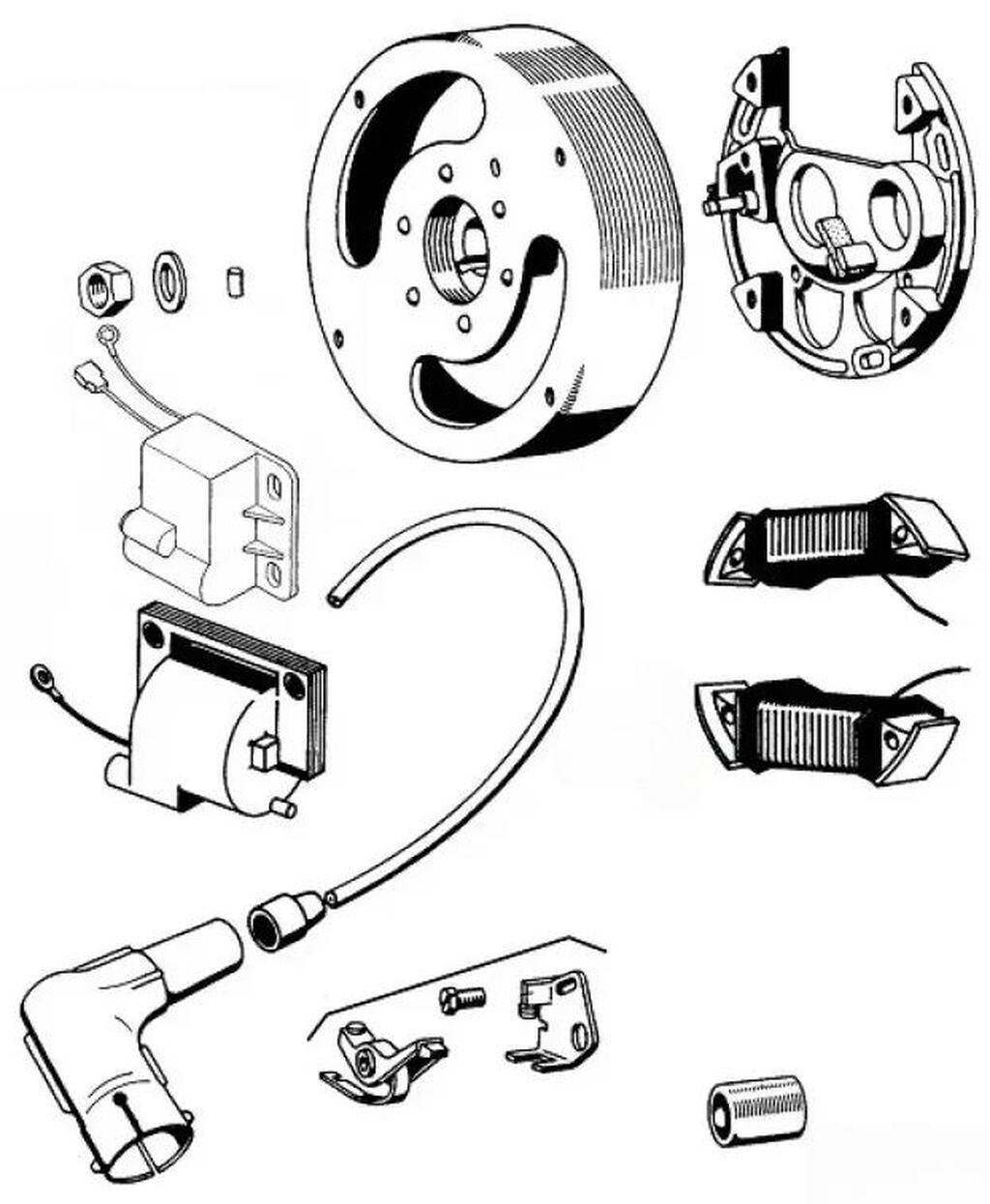 Namotaj/kalem paljenja za Tomos – osvetljeni kalem statora - Rezervni