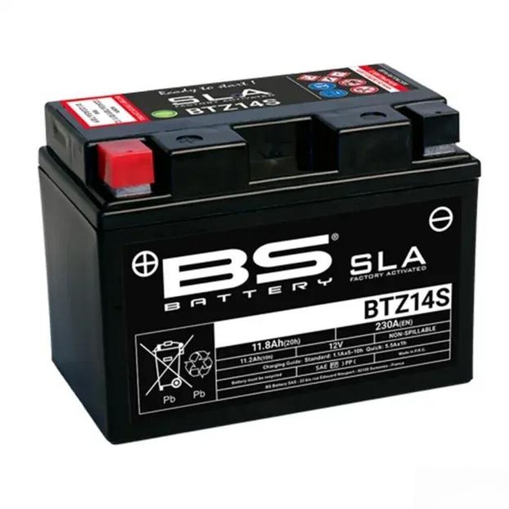 BS Battery SLA BTZ14S – akumulator za motocikle - Tip: SLA (Sealed