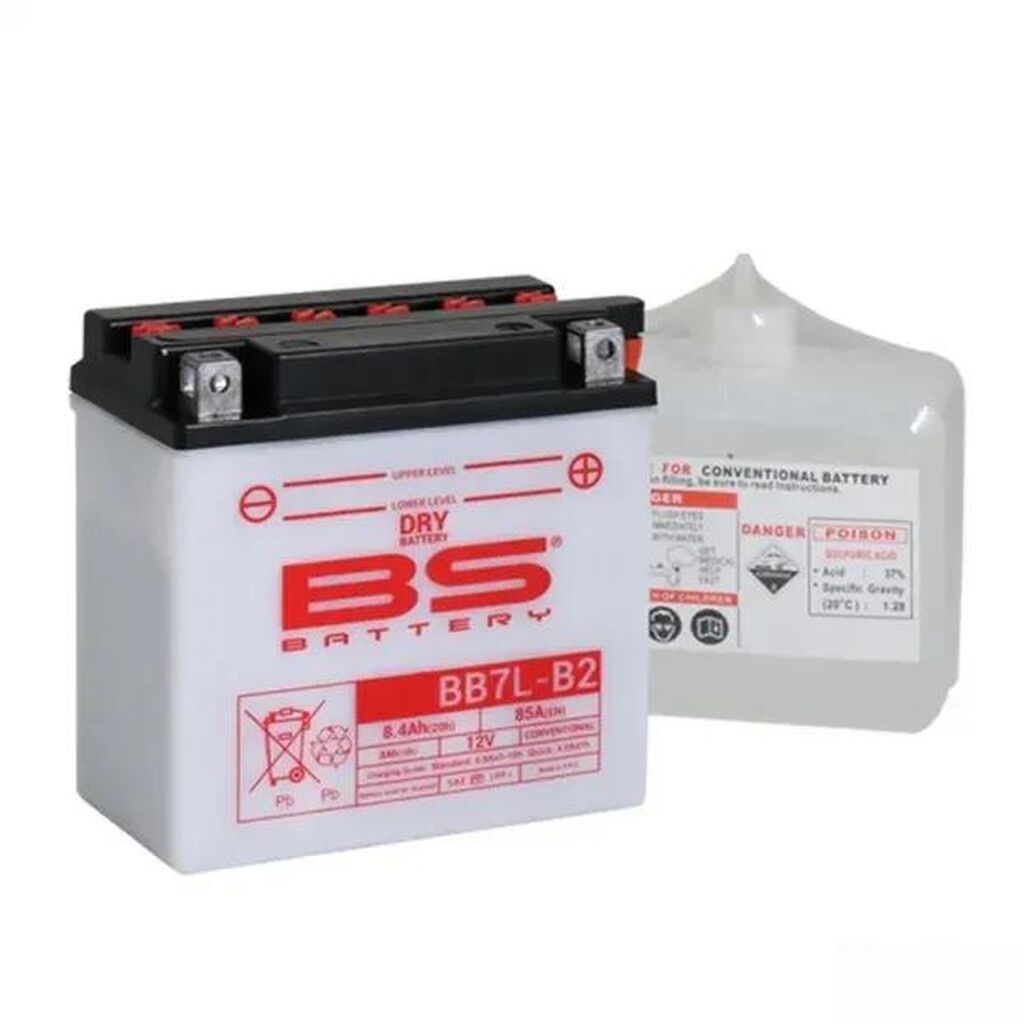 BS Battery BB7L-B2 – olovno-kiselinski moto akumulator sa suvim