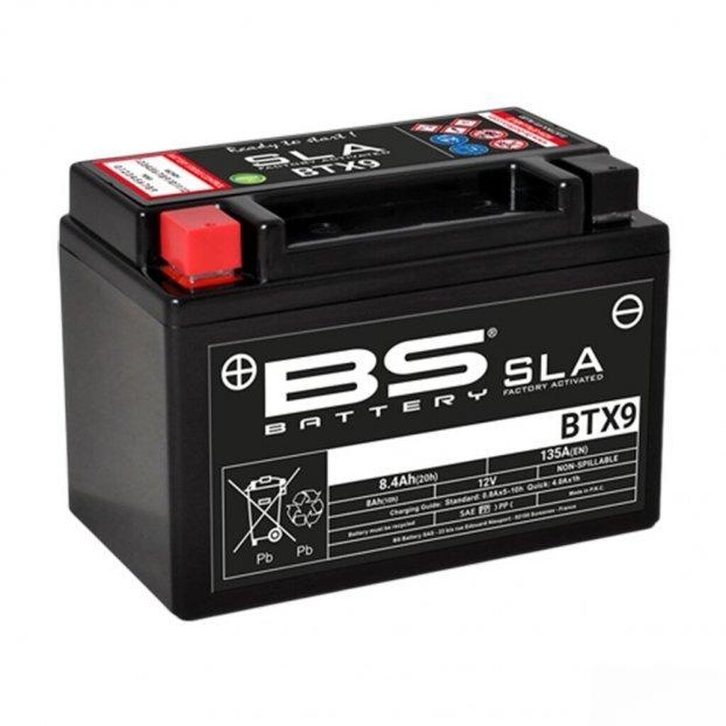 BS Battery SLA BTX9 – fabrički aktiviran akumulator za motocikle -