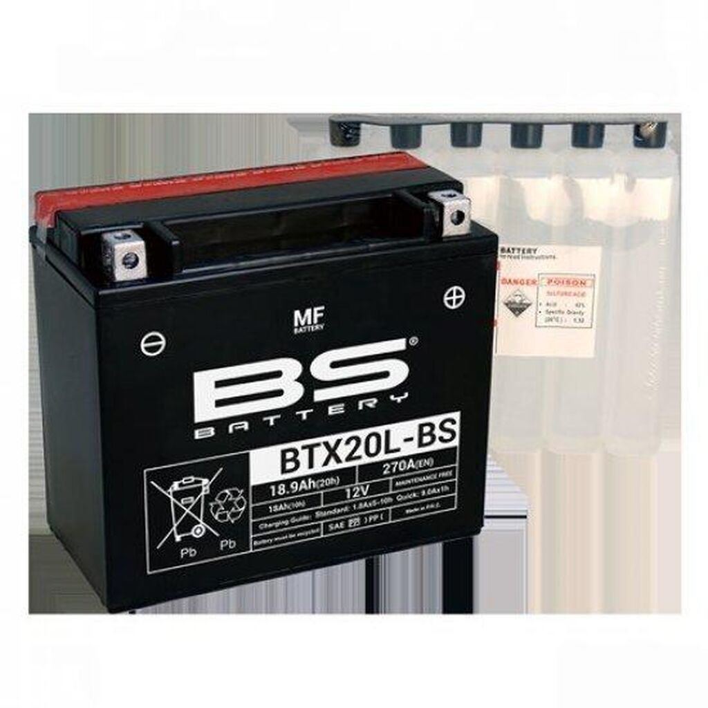 BS Battery BTX20L-BS – moto akumulator - Tip: MF (Maintenance Free) –