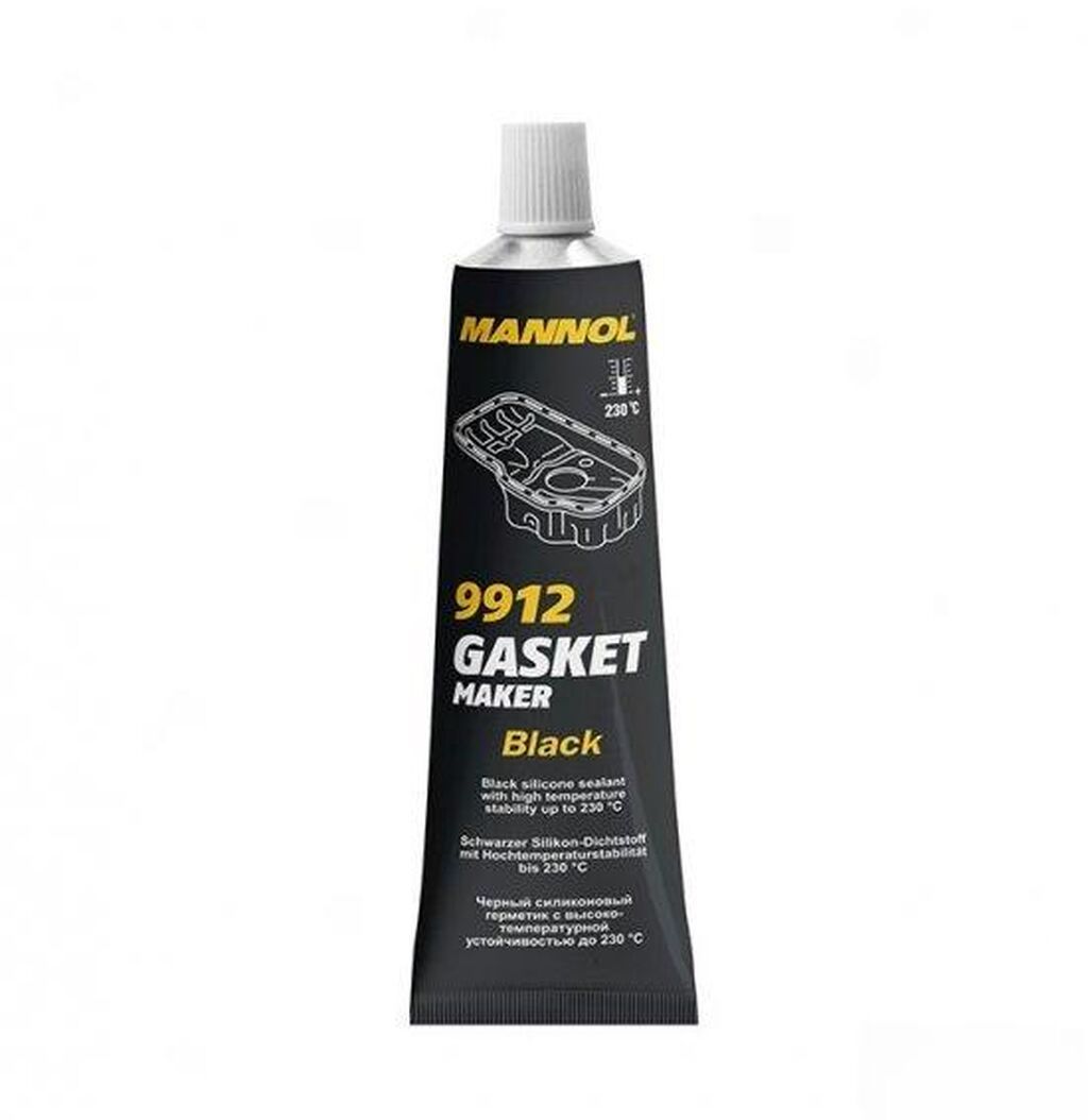 MANNOL 9912 Gasket Maker je crni silikonski zaptivač dizajniran za