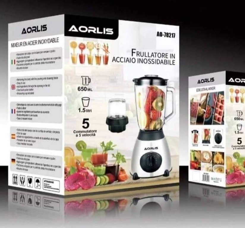        BLENDER Aorlis/1.5l/900w NOVO! 4690 din Veliki kapacitet, lako