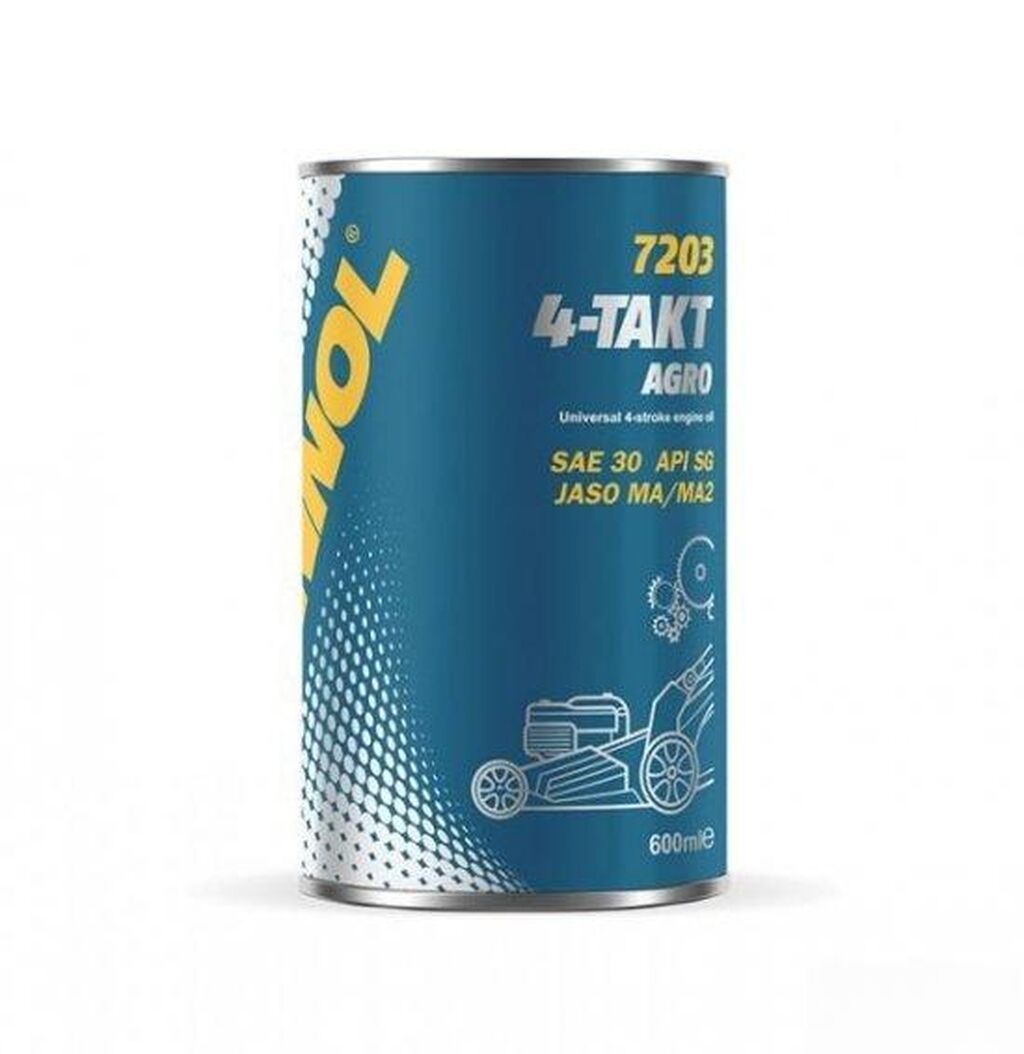 Ulje za četvorotaktne motore – Mannol 7203 4-TAKT AGRO, 600 ml -