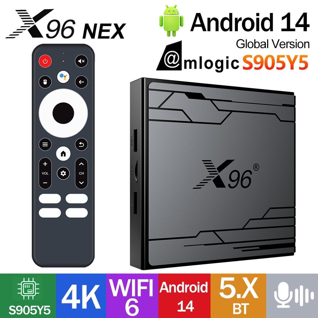 X96 NEX Android TV Box – Global verzija Uz uređaj dobijate gratis