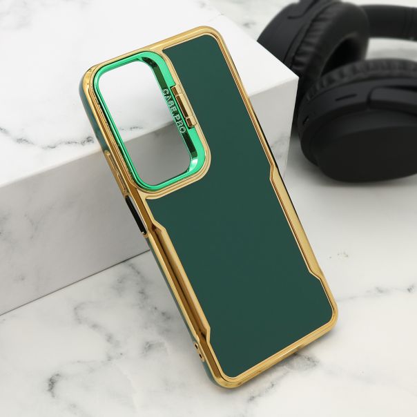 Maska Gold luxe za Honor X7b, zelena
