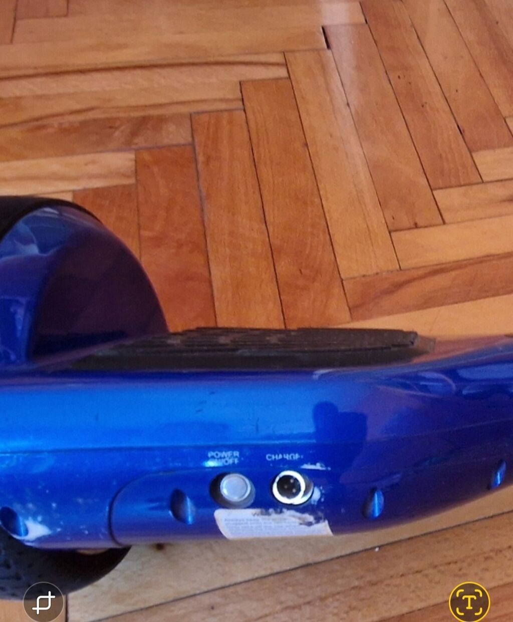 Denver samobalansirajući hoverboard – plavi - Dva točka sa gumenim