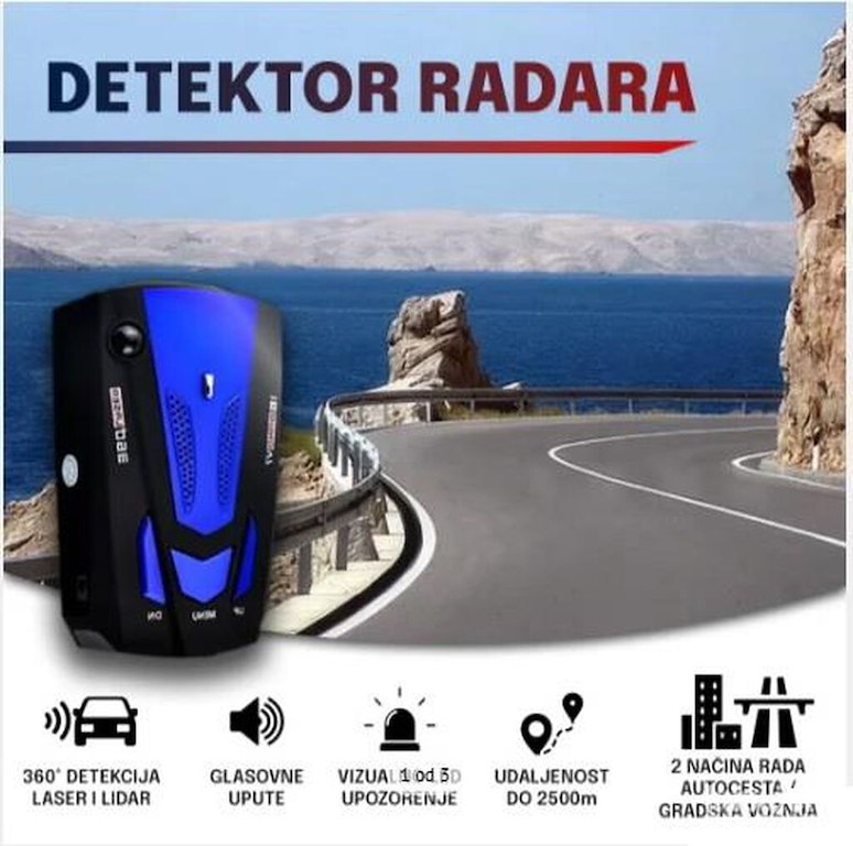 RADAR DETEKTOR Radar detektor – unapređena verzija sa 360° laserskim