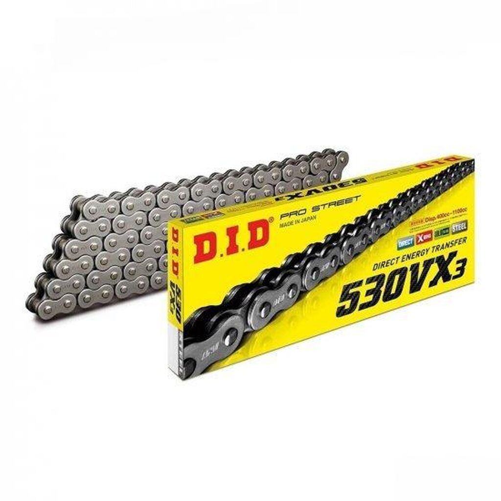 DID Pro Street 530VX3 lanac za motocikle - Tip: X-Ring pogonski lanac