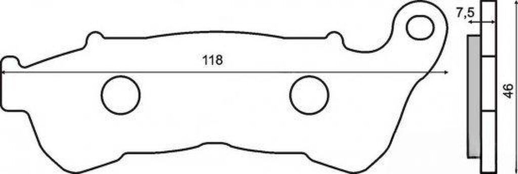 Prednje kočione pločice za motocikl - Tip: disk pločice za prednju