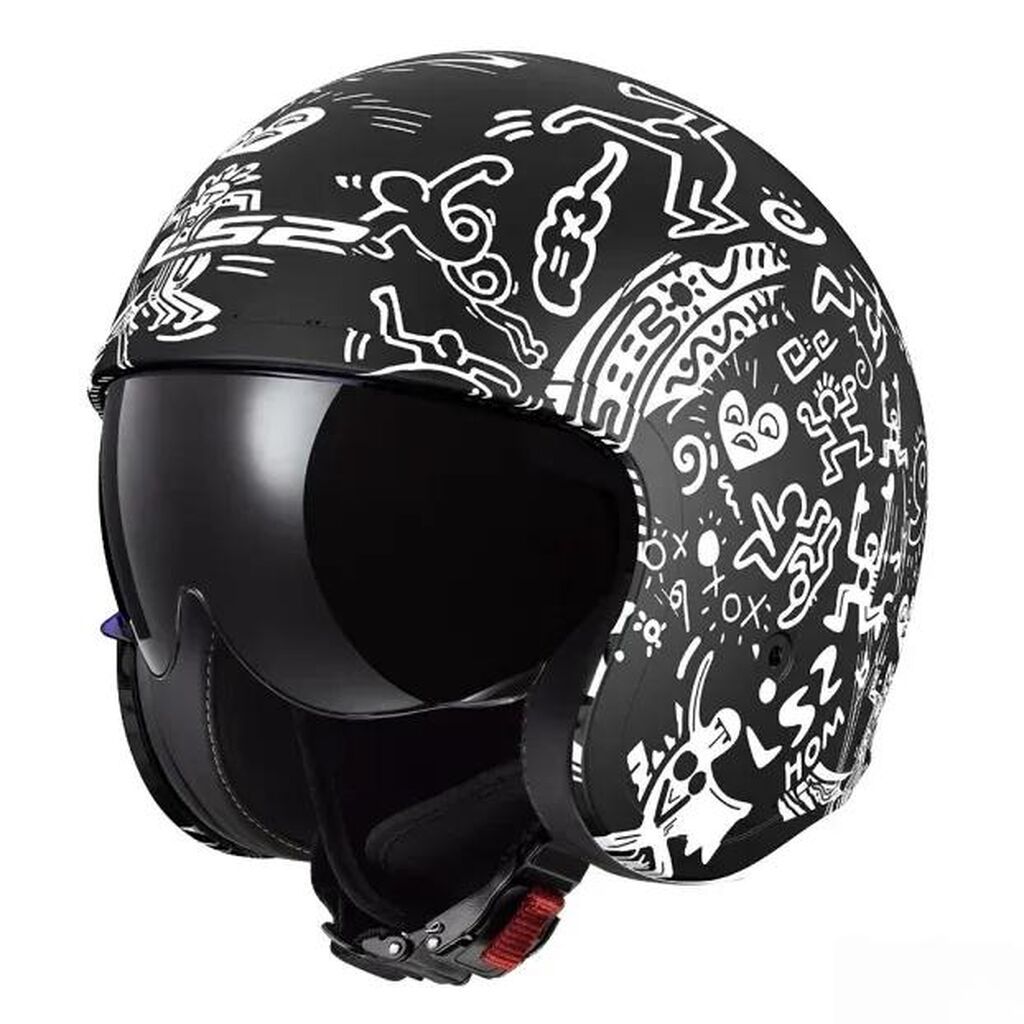 Otvorena moto kaciga LS2 – Urban Graphic Black/White - Tip