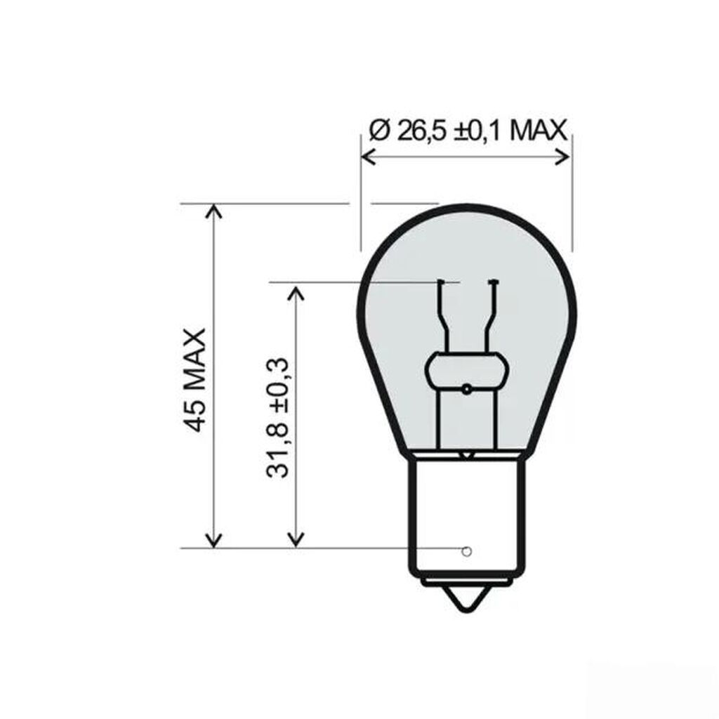 Auto sijalica P21W – BA15s 12V - Tip: halogena/žarna nit, standard