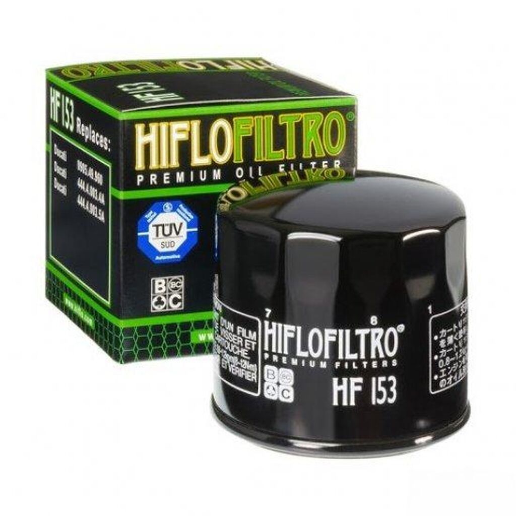 Crni Hiflofiltro HF 153 premium uljni filter, dizajniran za efikasno