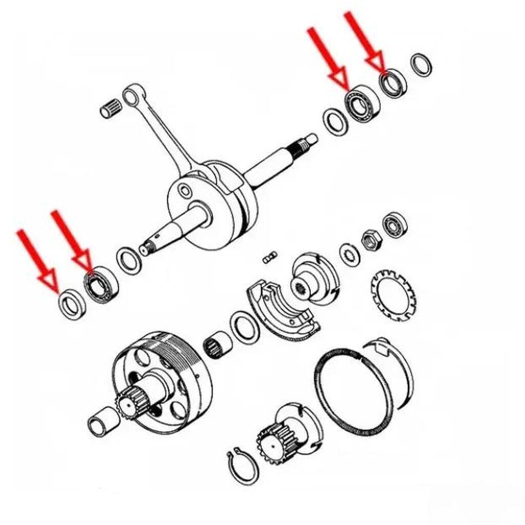 Set semeringa radilice – Platinum Bearings - Namenjeno za zaptivanje