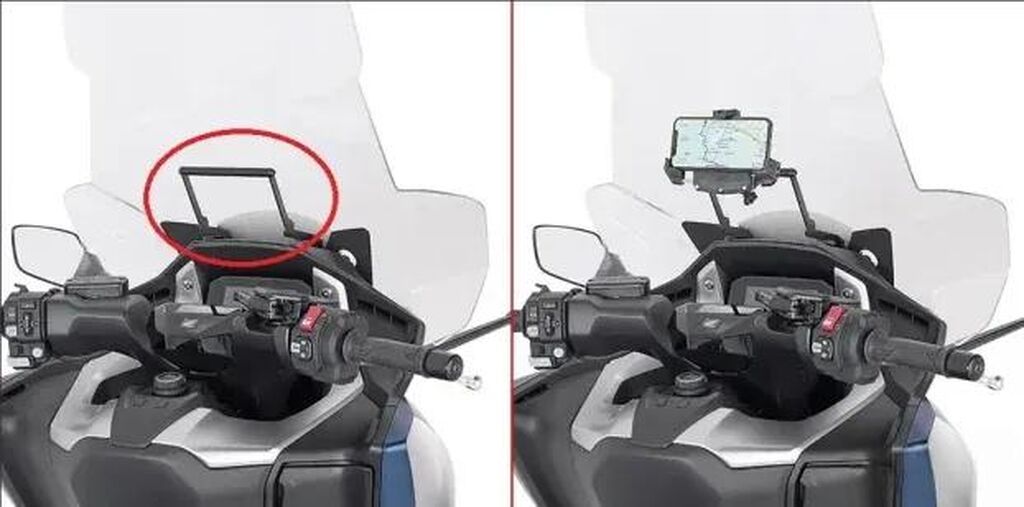 Držač za telefon ili navigaciju za motocikle, dizajniran za montažu na