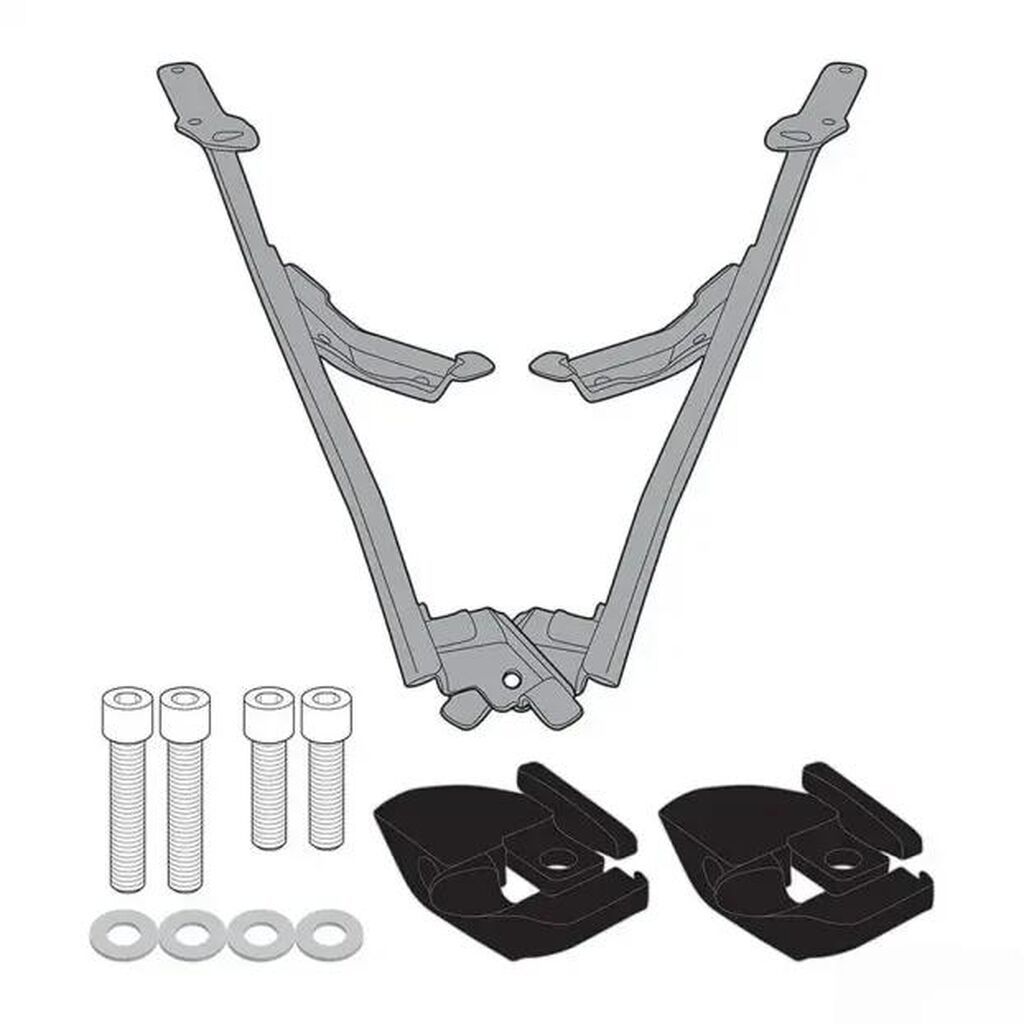 Nosač zadnjeg kofera za motocikl – komplet za montažu - Kompatibilno