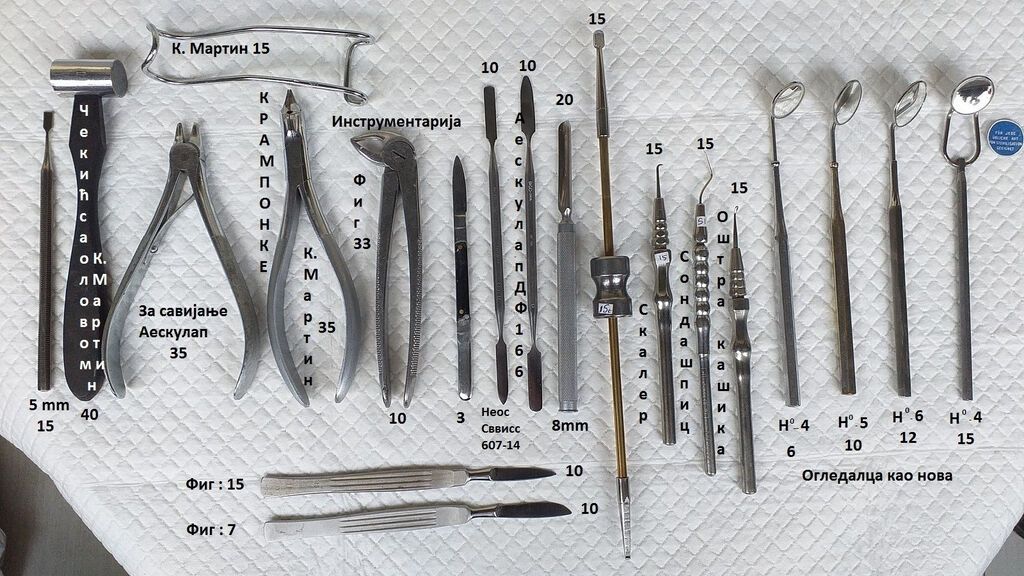 Starinski stomatološki instrumenti ima i gomila novih Najbolje lično