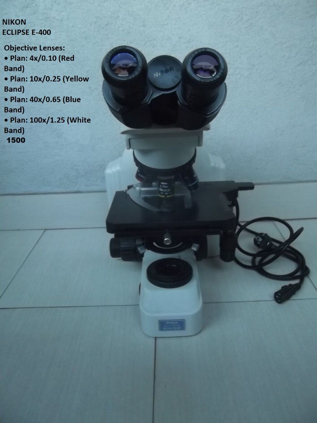Mikroskop Nikon Eclipse Kao sa slika Ne odgovaram na SMS
