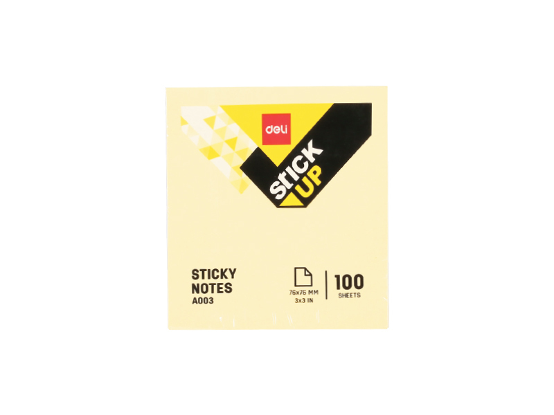 DELI STIKERI BLOK 76x76mm ŽUTI EA00353 - 100 listaID: EK000845590