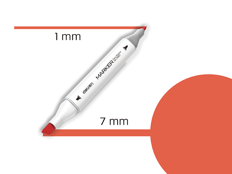DELI MARKER SKETCH 14 NARANDŽASTO CRVENA 70801A-14ID: EK000844954