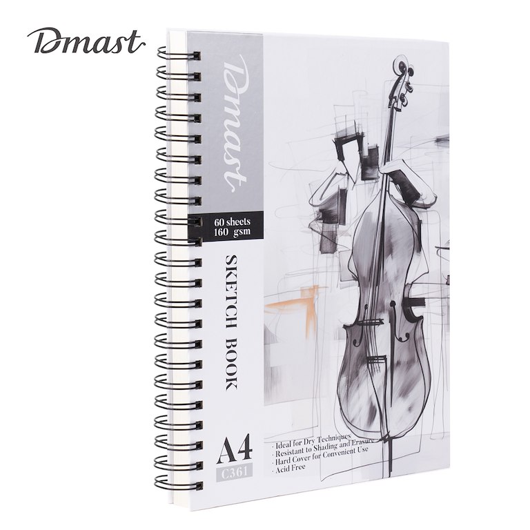 DELI BLOK ZA CRTANJE DMAST PEBEO SKETCH BOOK A4, 60 LISTA, 160g PAPIR EC361ID: EK000845717
