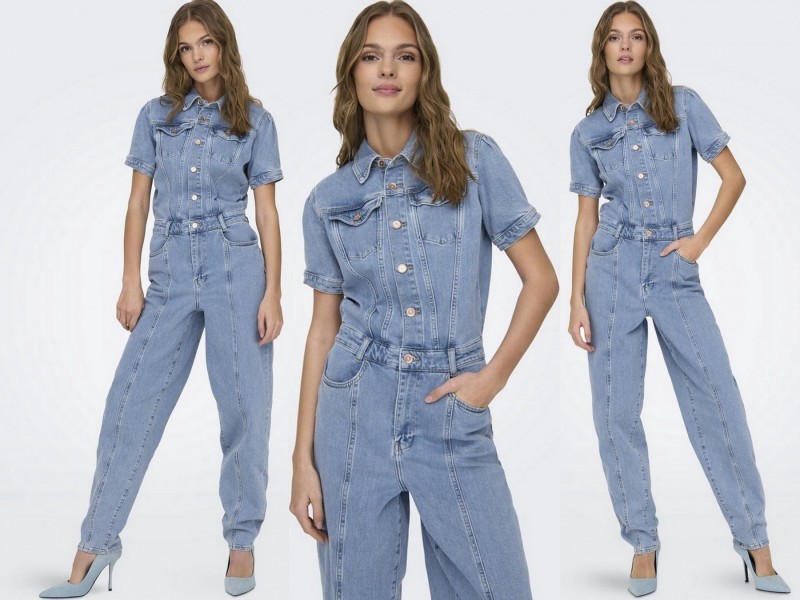 ***Only Denim mom fit kombinezon***novo***