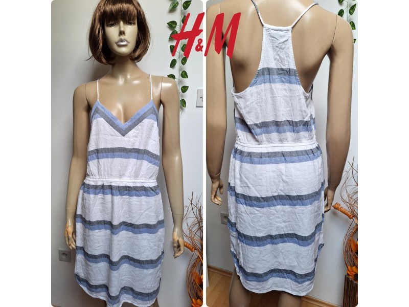 H&M pamuk viskoza haljina L-XL