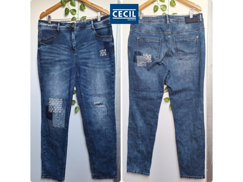 CECIL moderne superstreč farmerice XL-XXL