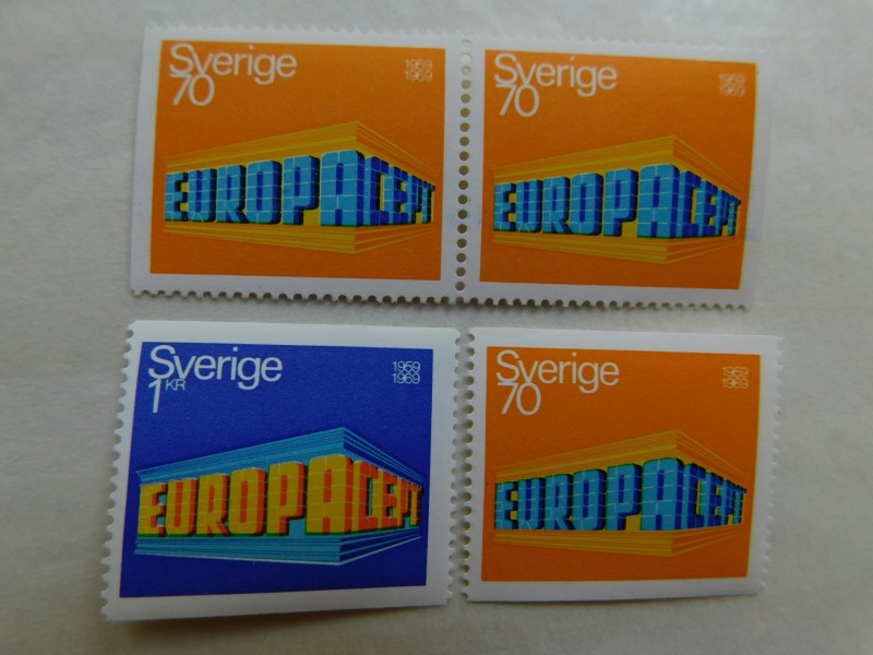 ŠVEDSKA EUROPA 1969 KOMPLET ČISTA SERIJA