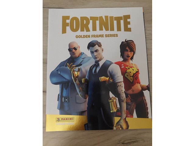 Fortnite Zlatna Serija Prazan Panini album