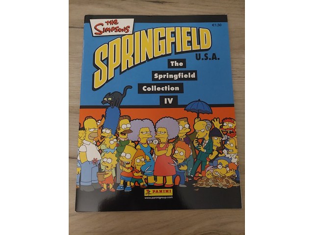 Springfield Simpsons album Panini prazan odlican