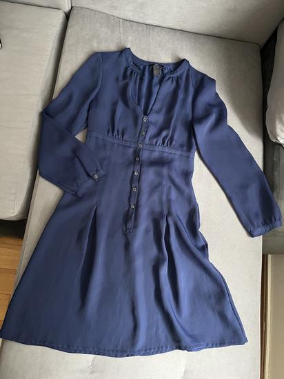H&M elegantna teget haljina XS,S   NOVO