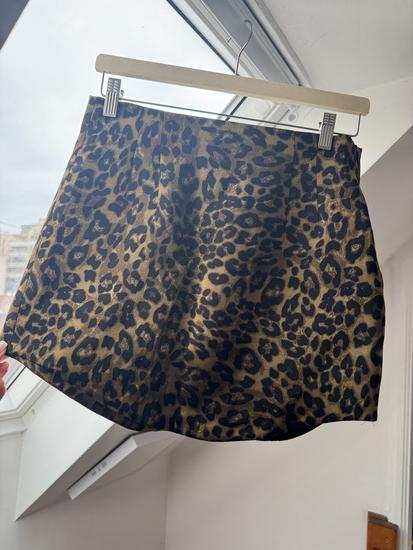 ZARA LEOPARD SATIN MINI SKIRT – VIRAL MODEL