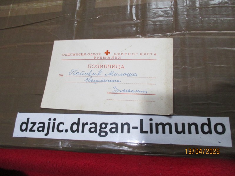 Opštinski odbor Crvenog krsta Zrenjanin Pozivnica