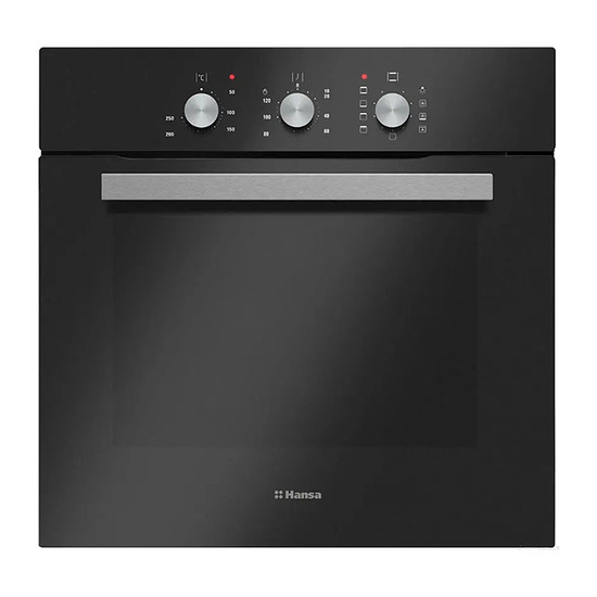 Ugradna rerna Hansa BOES 68161, 2.9 kW, 62 l, Crna