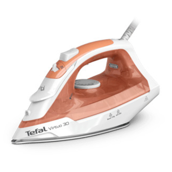 Pegla Tefal FV2C40E0, VIRTUO 30, 2000W, Narandžasto/bela