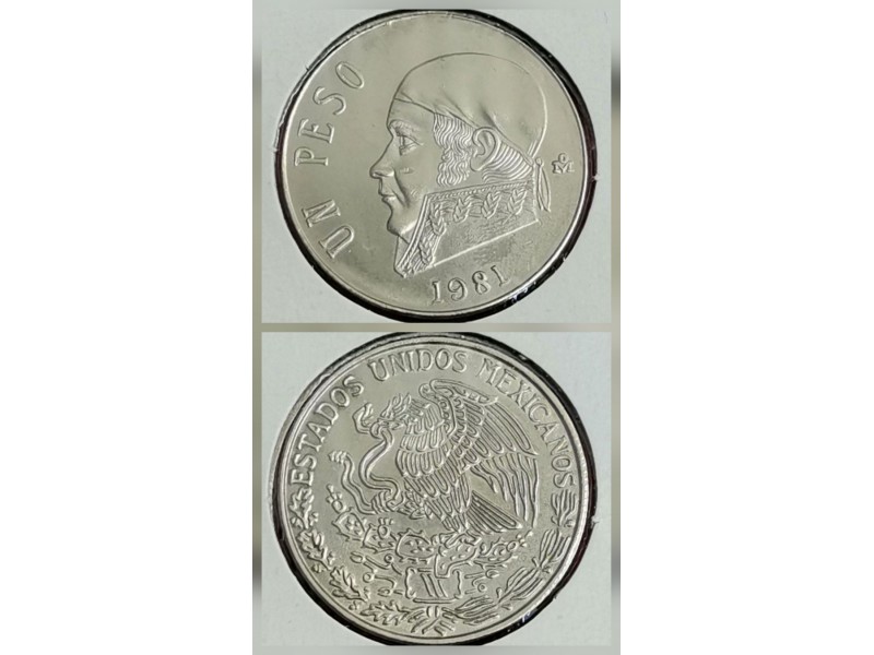 Un Peso 1981. Meksiko