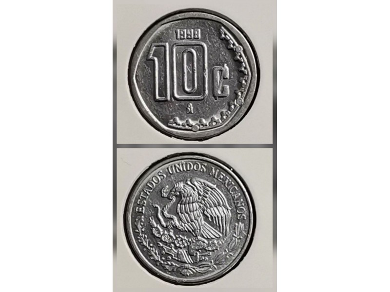 10 Centavos 1998. Meksiko