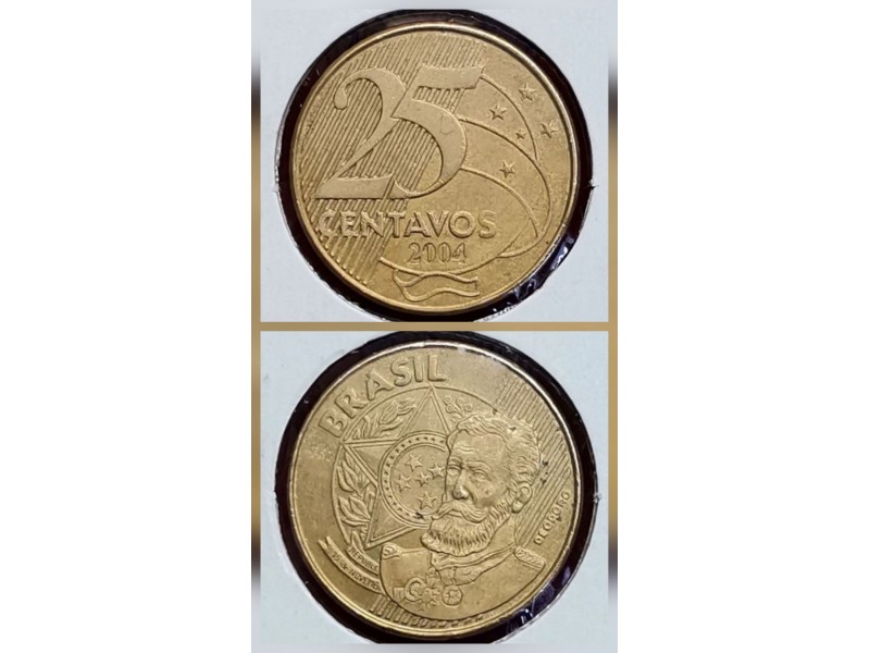 25 Centavos 2004. Brazil