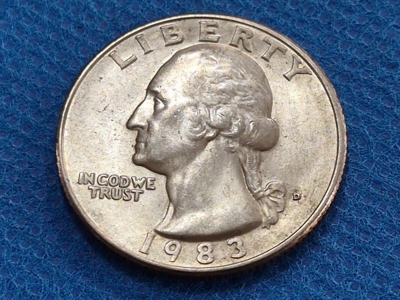 USA - Quarter Dollar 1983.