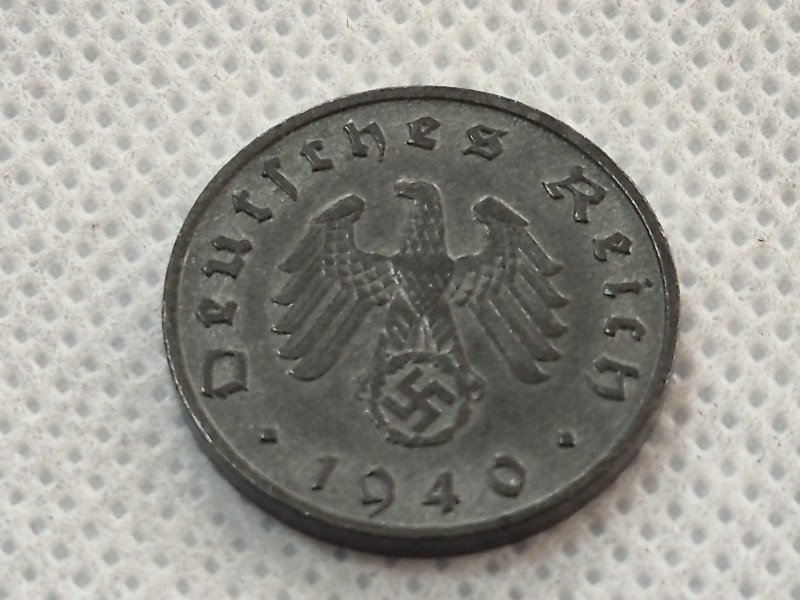 Deutsches Reich - 10 Reichspfennig, 1940. ::Swastika::