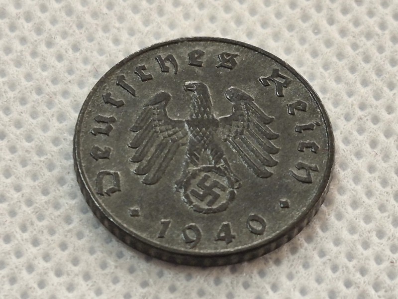 Deutsches Reich - 5 Reichspfennig, 1940. ::Swastika::